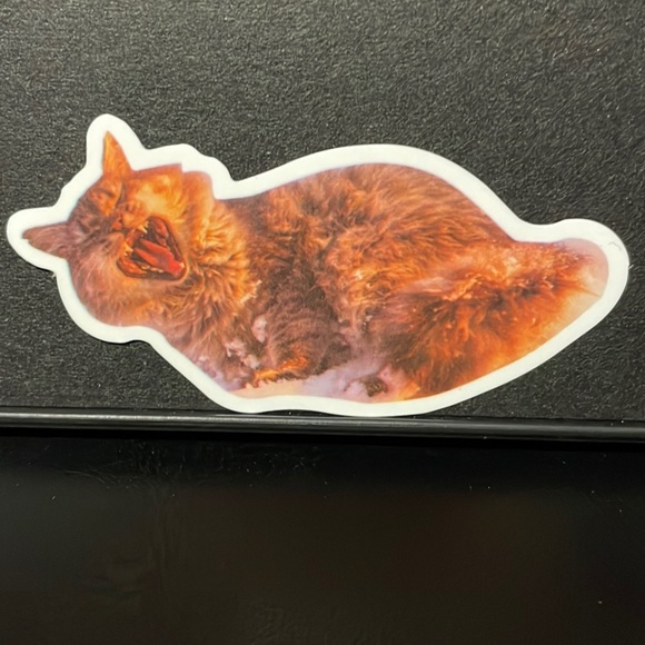 Design | Sleepy Yawning Cat Sticker | Poshmark